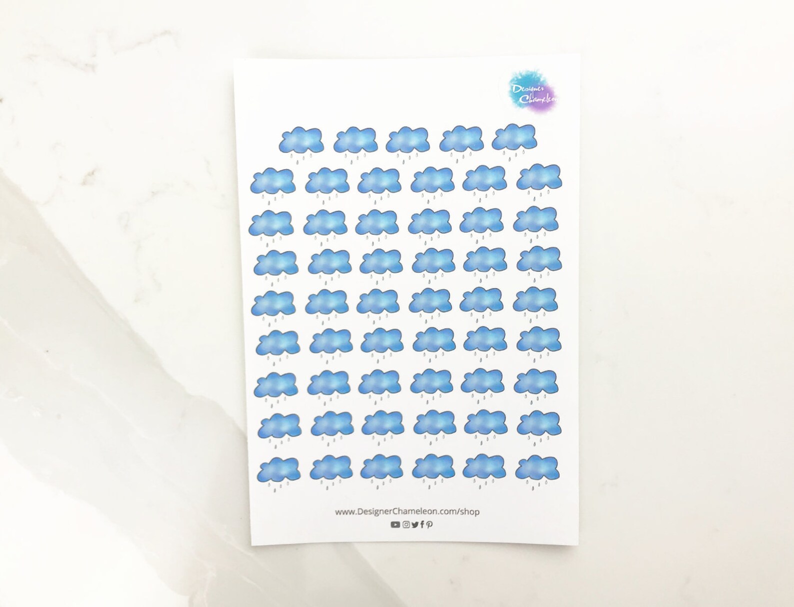 Weather Planner Stickers -sunshine, Clouds, Rain, Snow - Etsy
