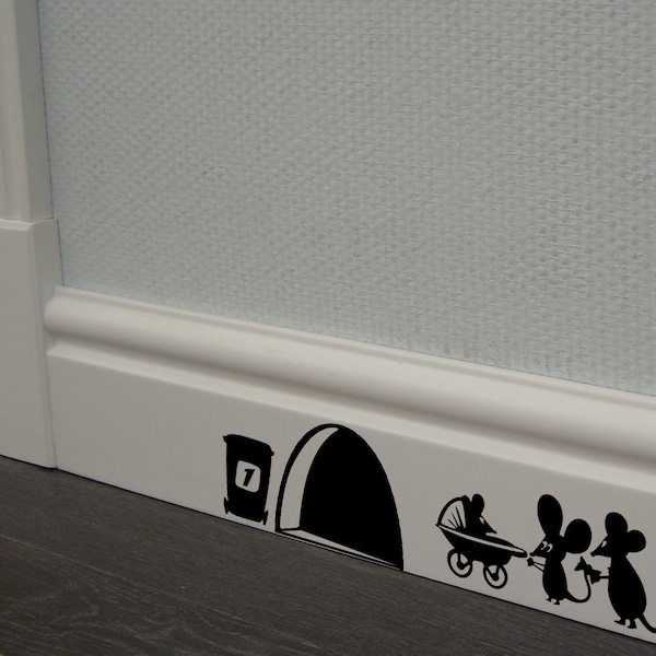 Mouse Hole Wall Decal - Etsy