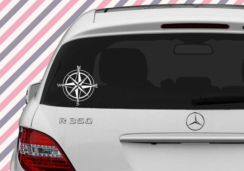Compass Rose Decal Stickercompass Decalphone Decaltravel | Etsy