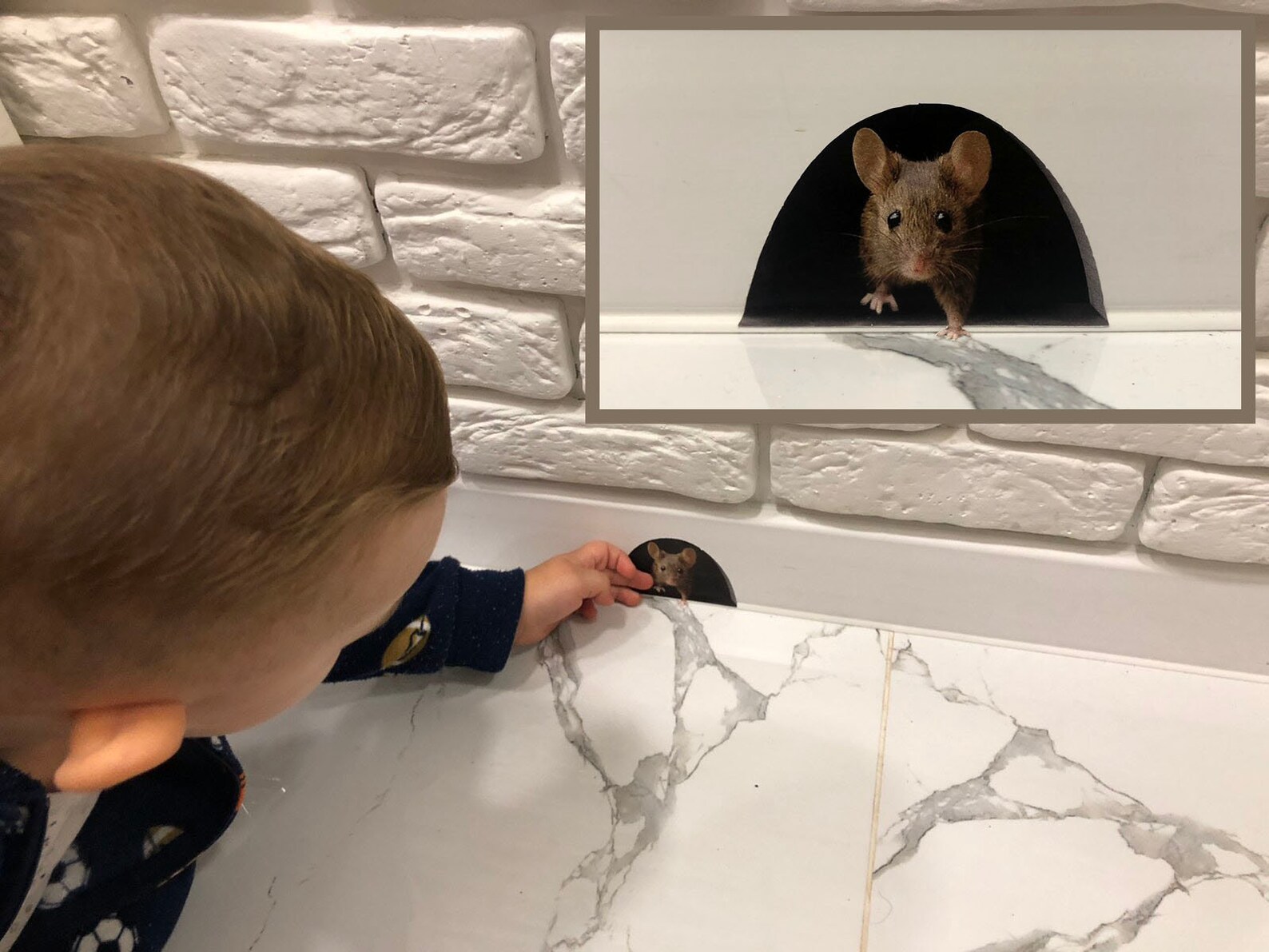 Mouse Wall Decalmouse Hole Home Decor Mouse Baseboard | Etsy