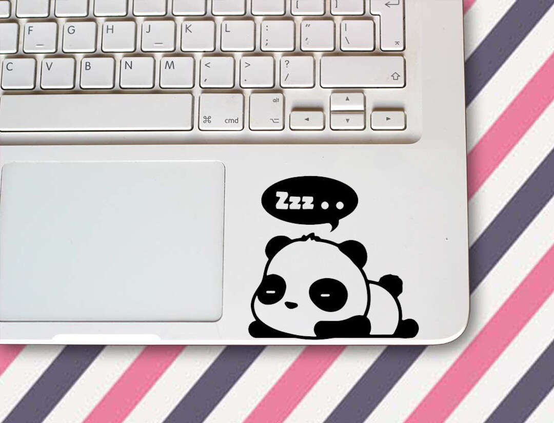 Cute Panda Decal, Panda Vinyl Decal, Panda Sticker, Lazy Panda, iPhone ...