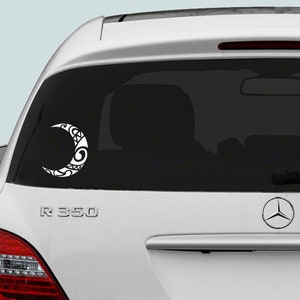 Moon Art Decal, Moon and Stars Decal, Moon Laptop Decal, Moon Sticker ...