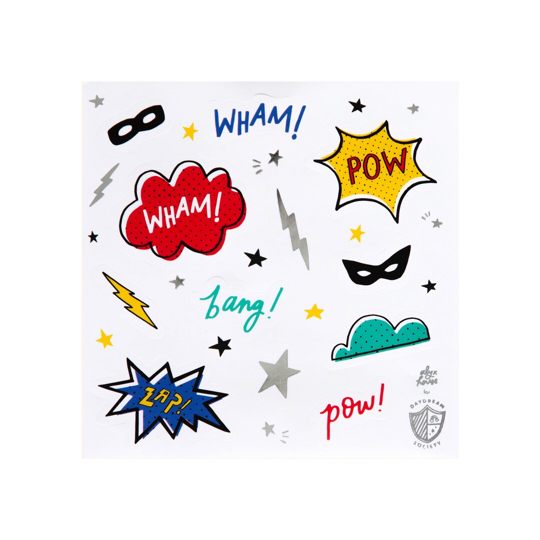 Superhero Sticker Set 4 Pack - Etsy