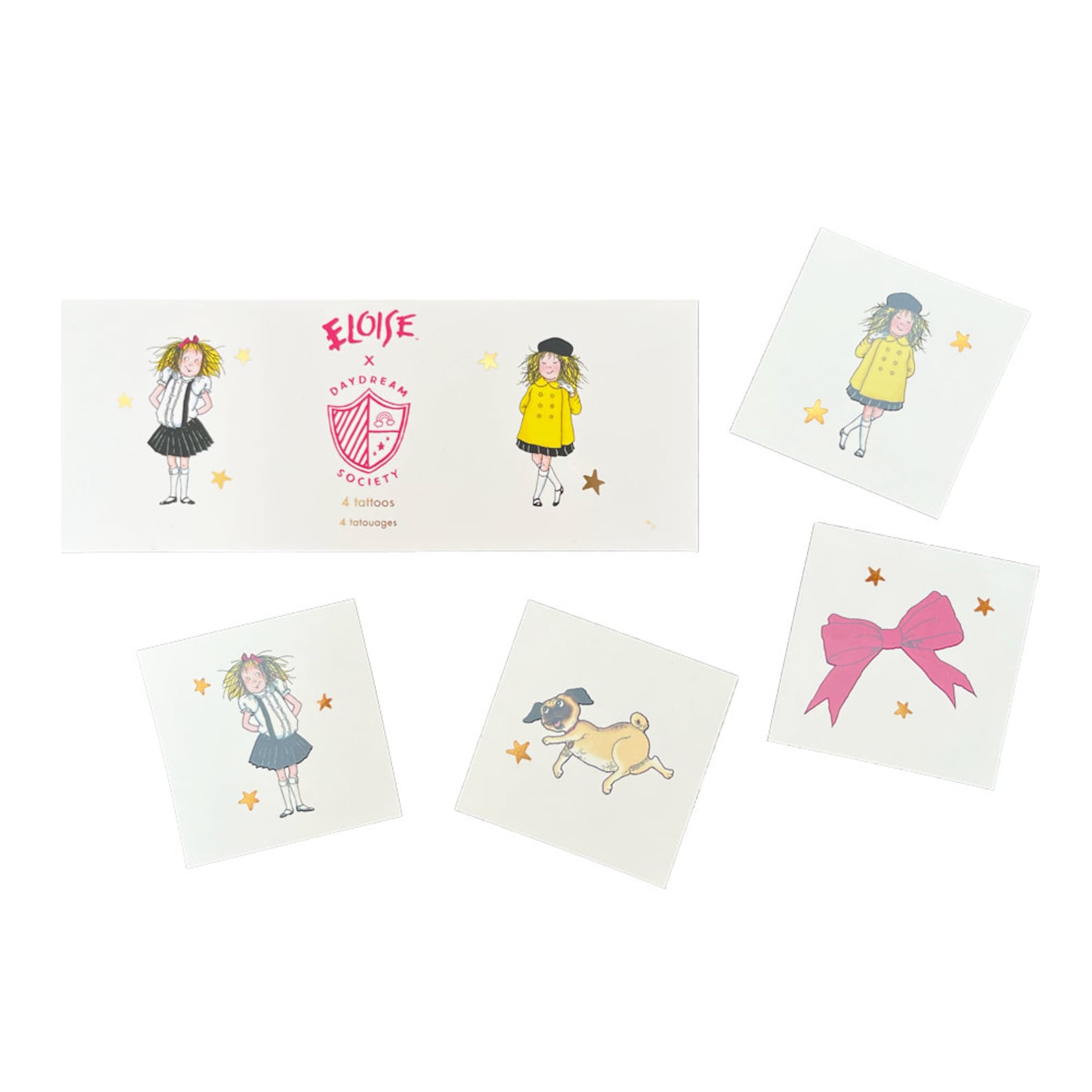 Eloise Temporary Tattoos - 4 Tattoos per Pack - Etsy