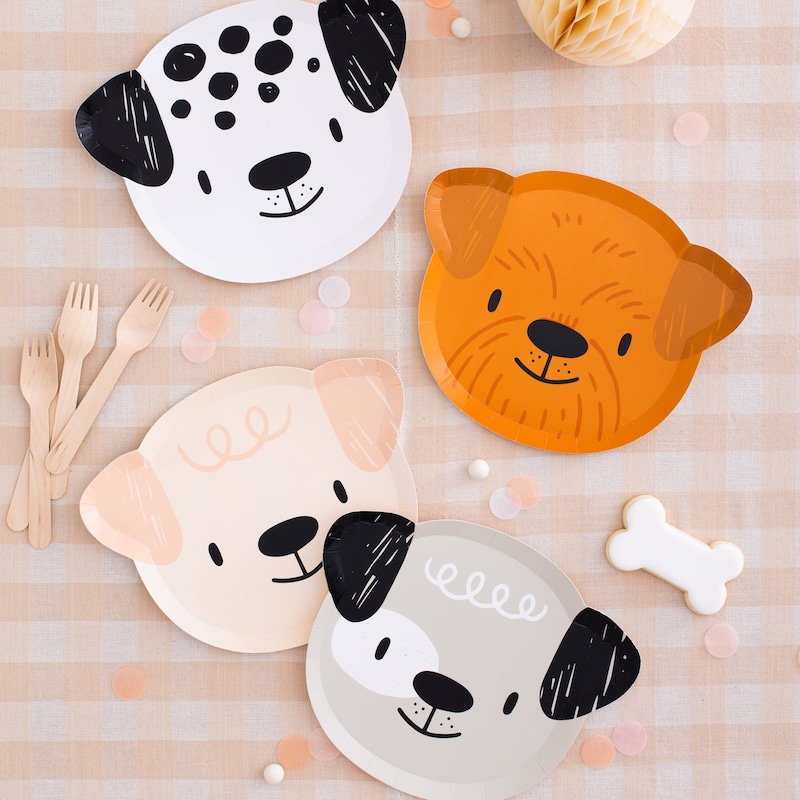 Puppy Dog Party Plates - Etsy