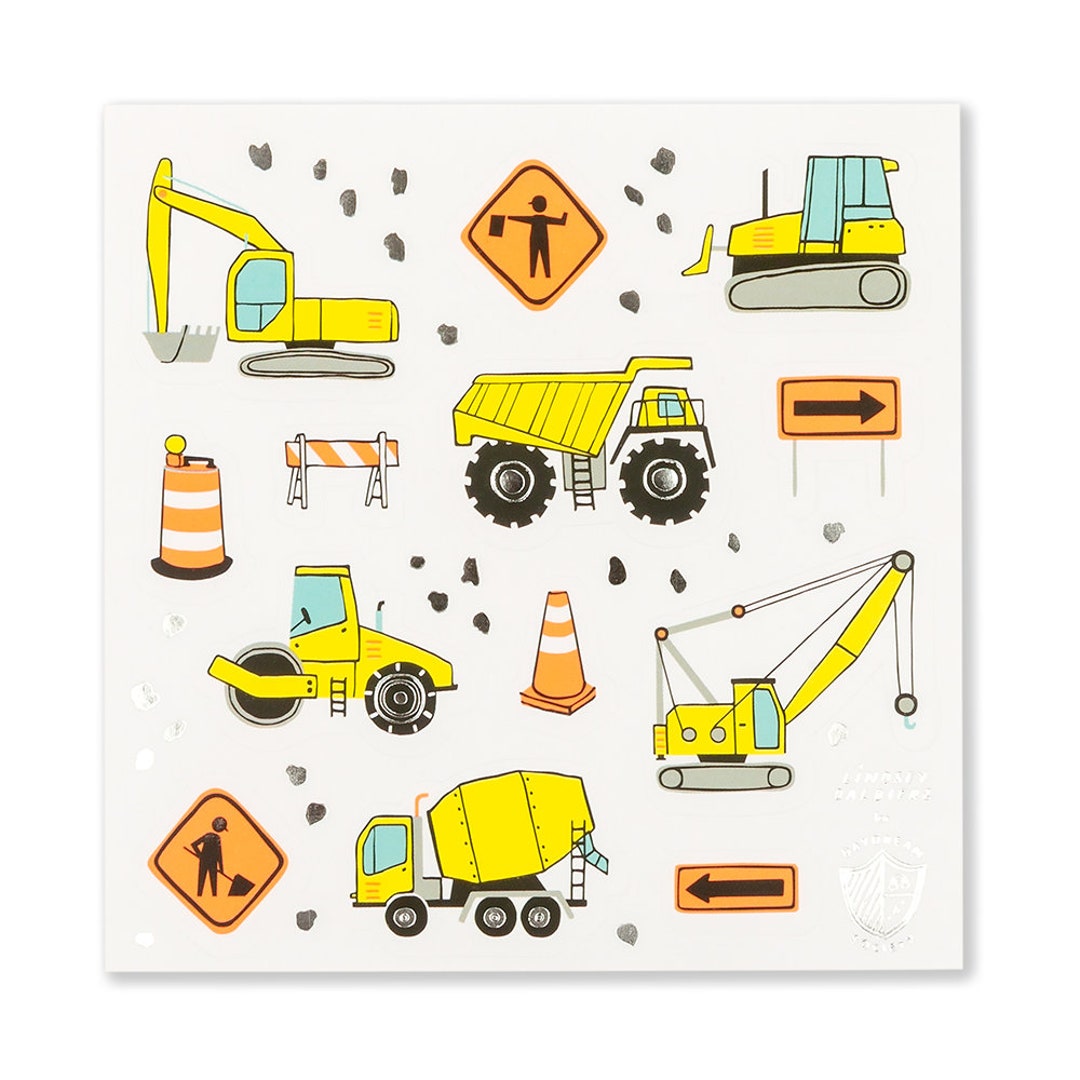 Under Construction Sticker Set - Pack of 4 - Etsy
