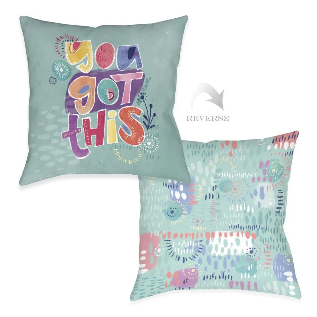 Donella You Got This Green Indoor Decorative Pillow - Etsy