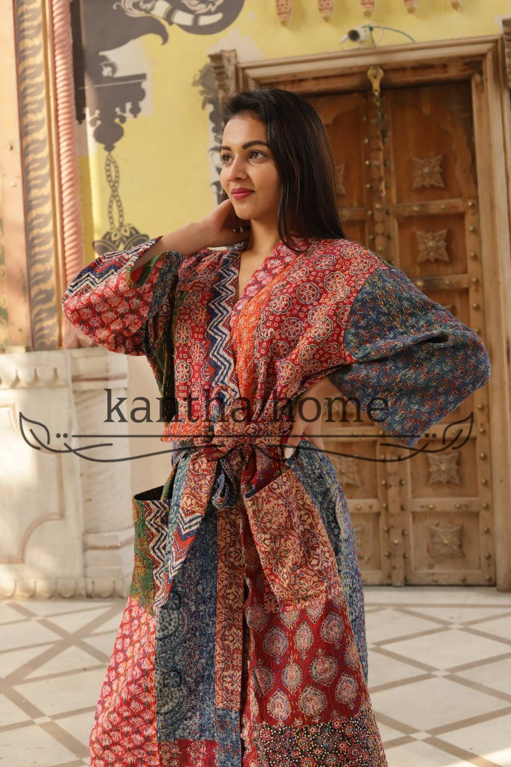Cotton Bath Robe100% Cotton Indian Ajrag Patchwork Handmade - Etsy