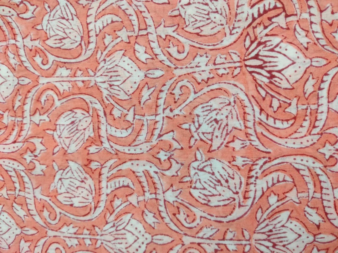 100% Cotton Indian Hand Block Print Fabric Jaipur Sanganer Block Print ...
