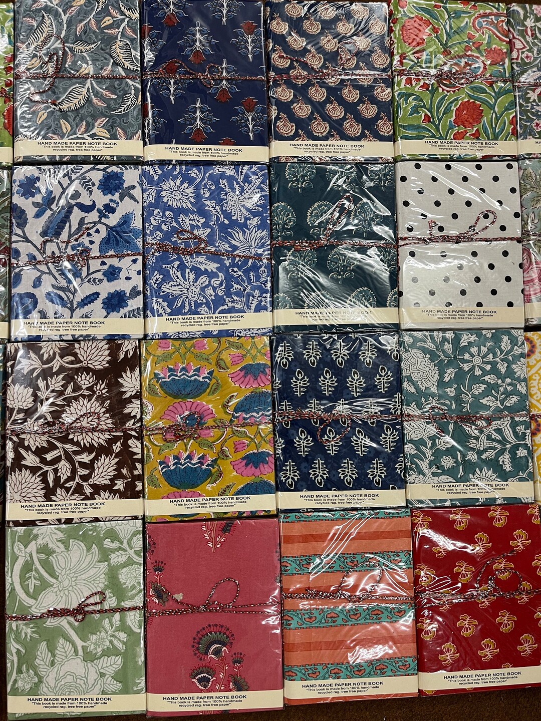 Note Book Handmade Paper Note Book Hand Blockprint Fabric Note Book ...