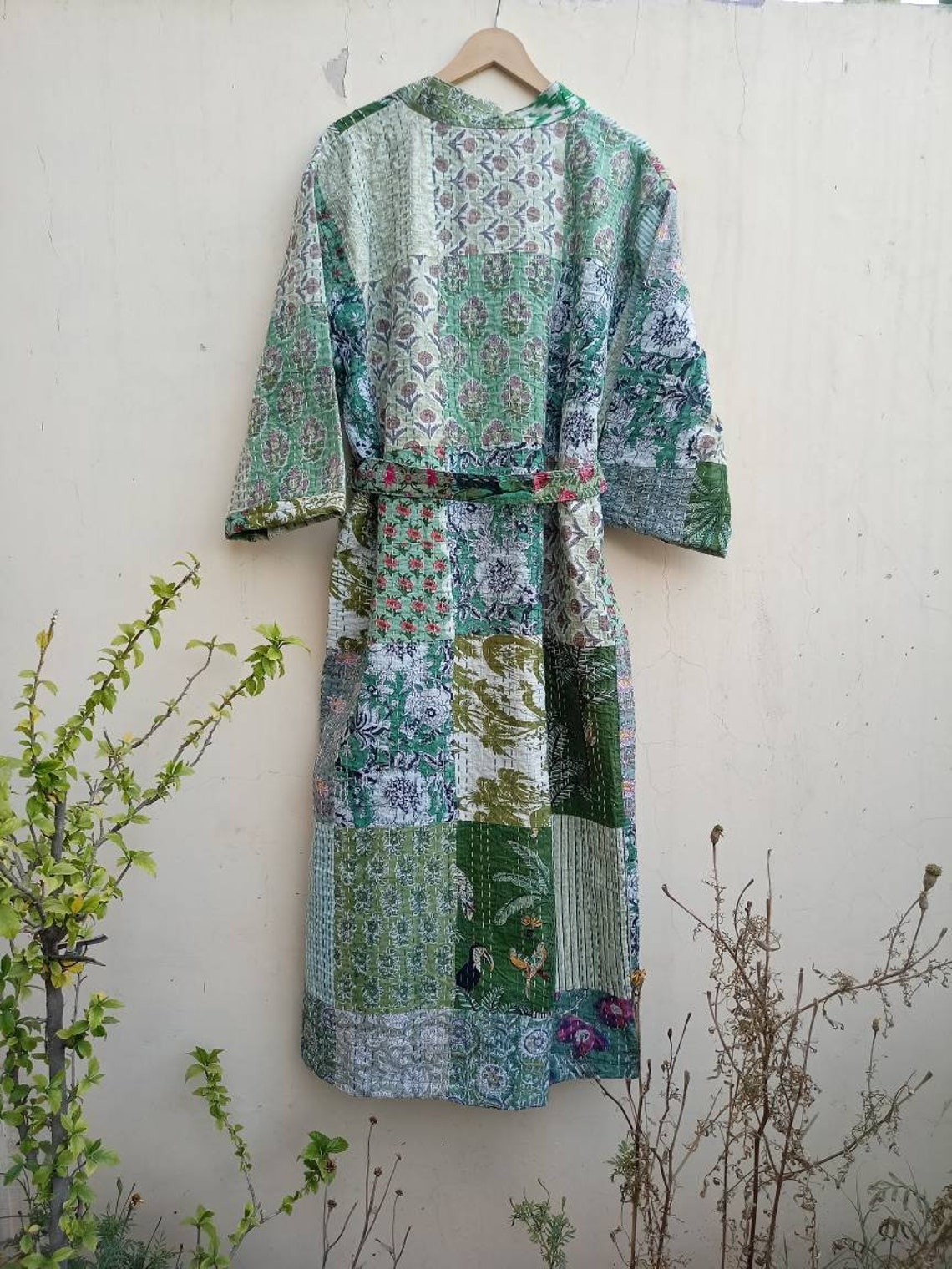 Patchwork Kantha Robepure Cotton Indian Handmade Robecotton - Etsy