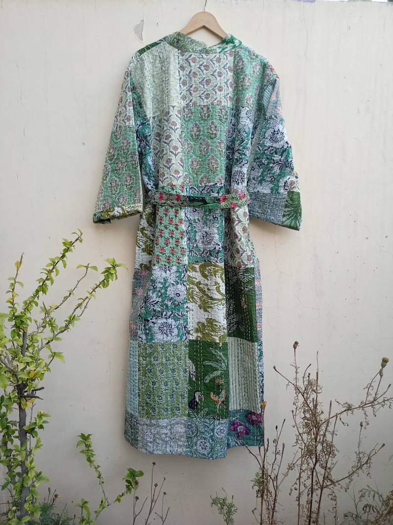 Patchwork Kantha Robepure Cotton Indian Handmade Robecotton - Etsy