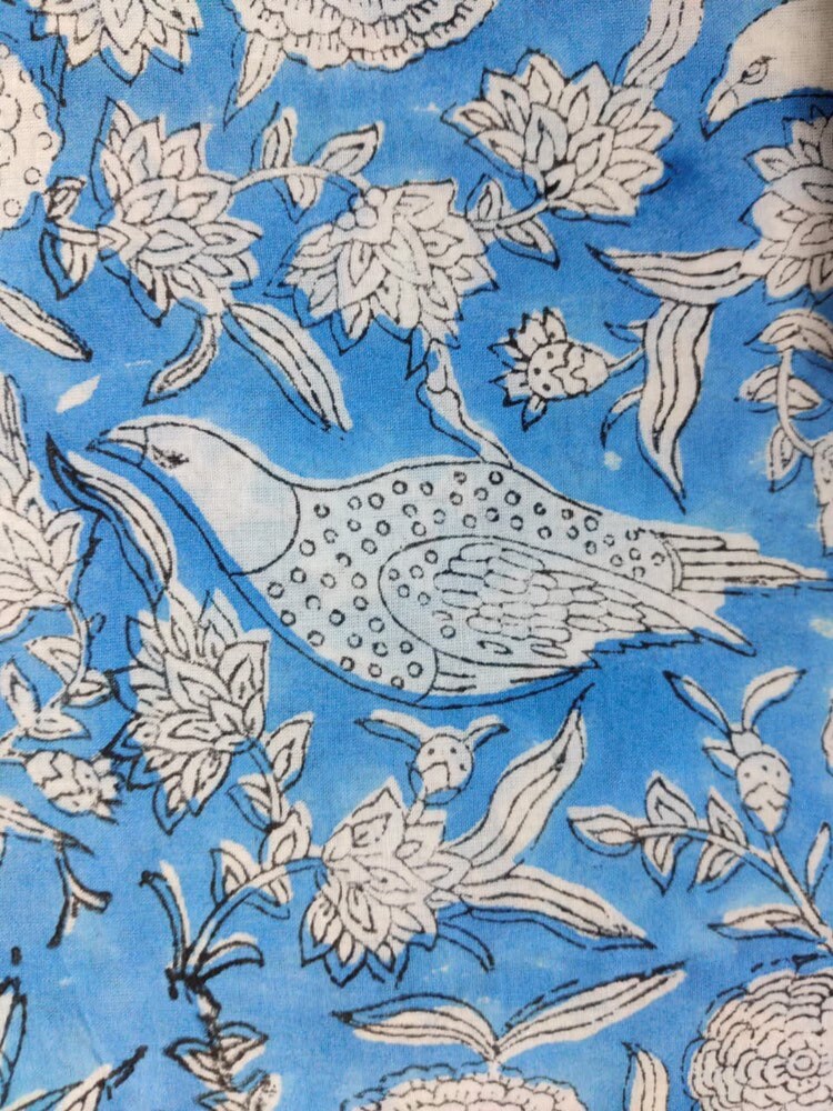 100% Cotton Indian Hand Block Print Fabric Jaipur Sanganer | Etsy