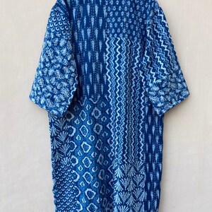 Cotton Robe,pure Cotton Bath Robe,indian Handmade Patchwork Kantha ...