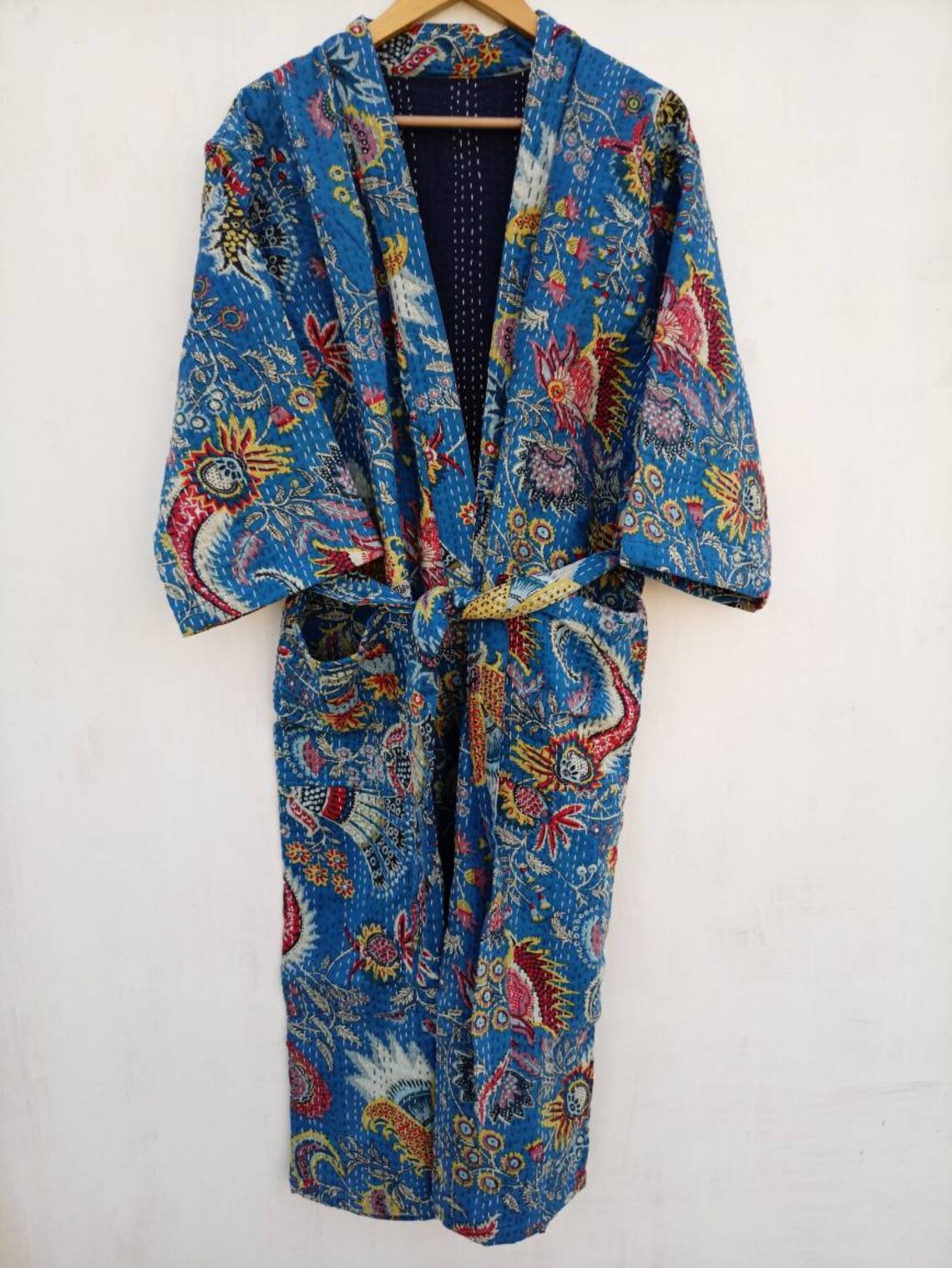 Cotton Bath Robe100% Cotton Dragon Print Indian Handmade - Etsy
