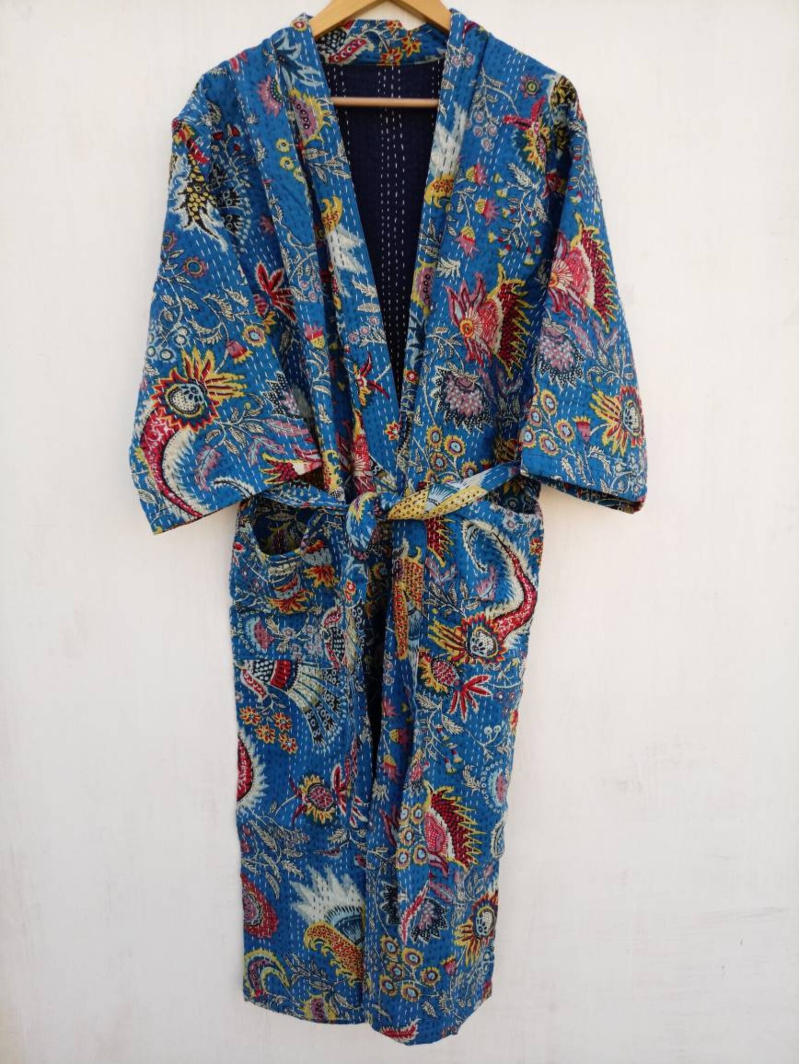 Cotton Bath Robe100% Cotton Dragon Print Indian Handmade - Etsy