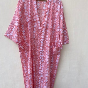 Cotton Bath Roberobekimonoindian Dressing Gownhand Block - Etsy