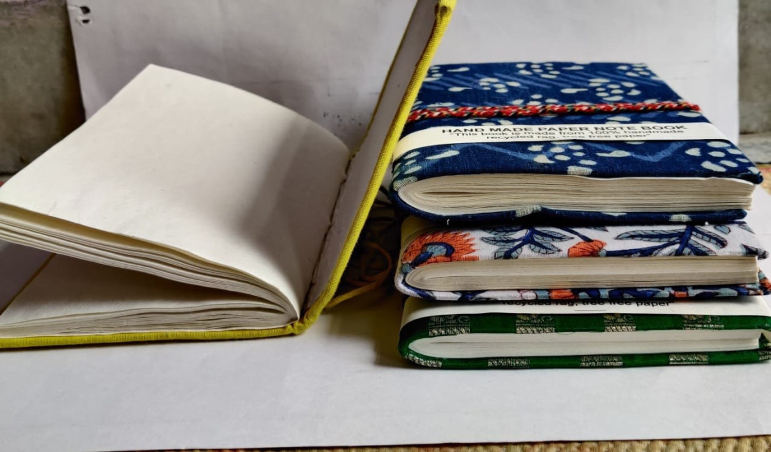 Indian Handmade Paper Note Book Boho Crafting Hand Making | Etsy