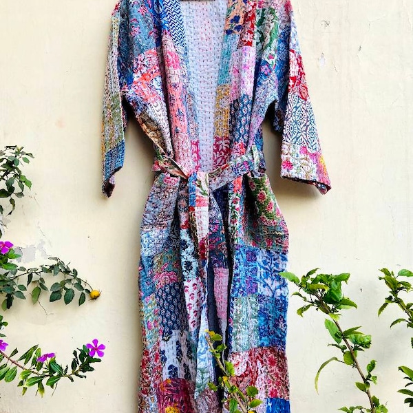 Cotton Kimono Robe Long - Etsy