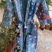 Patchwork Bath Robe, 100% Cotton Indian Pure Cotton Handmade Kantha ...