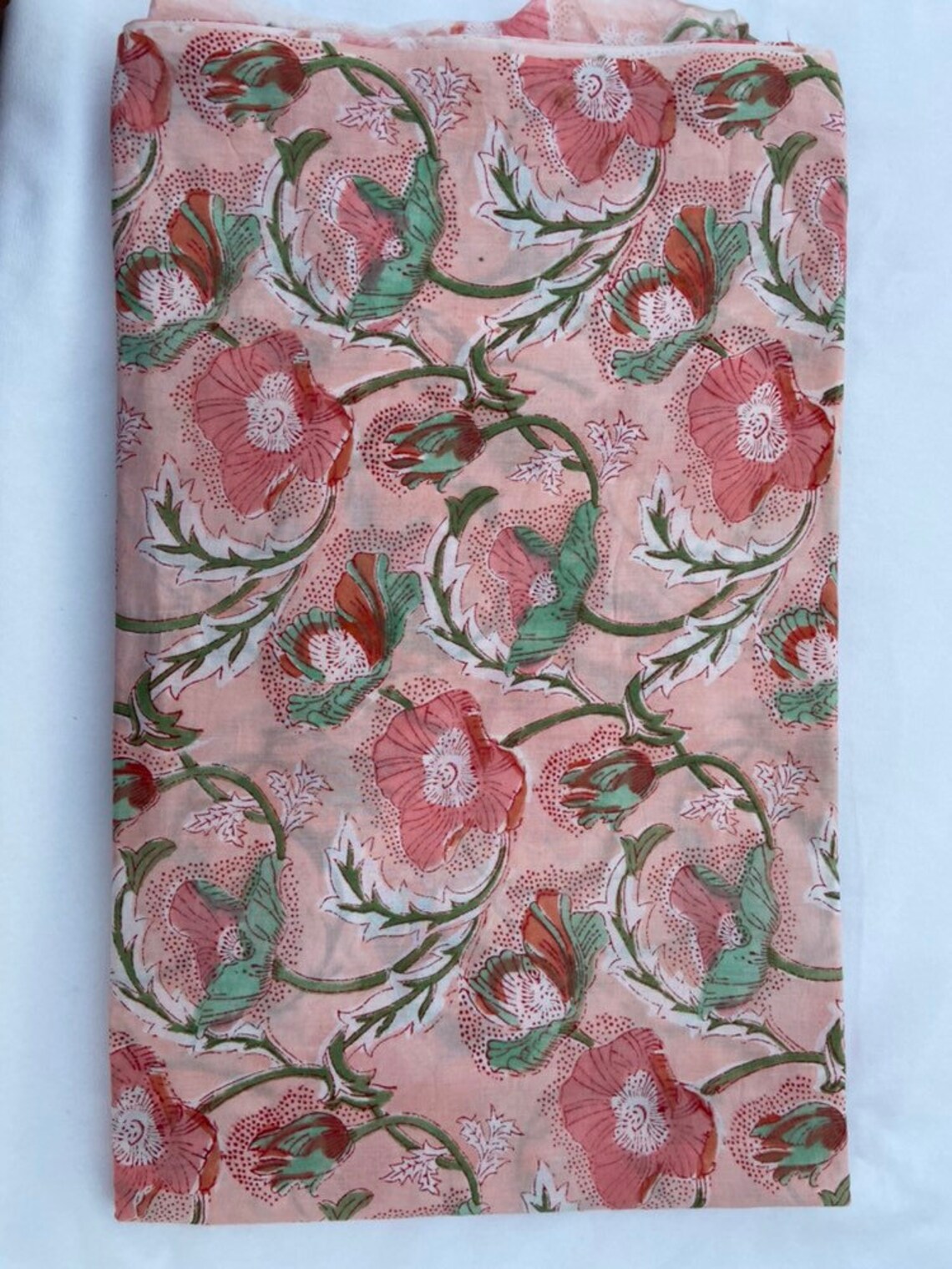 100% Cotton Indian Hand Block Print Fabric jaipur Sanganer - Etsy