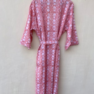 Cotton Bath Roberobekimonoindian Dressing Gownhand Block - Etsy