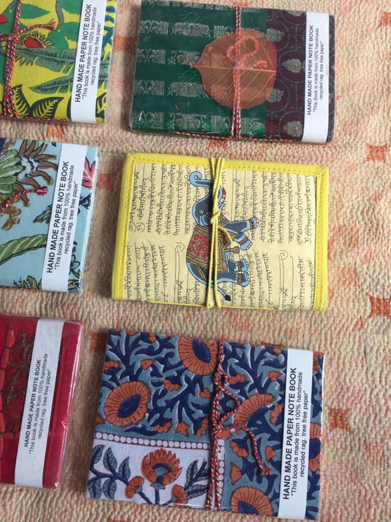 Indian Handmade Paper Note Book Boho Crafting Hand Making | Etsy