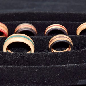 Recycled Skateboard Ring | Etsy