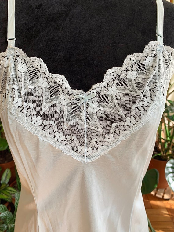 1970s Ashley Taylor Intimates Light Blue Lace Lingeri… - Gem