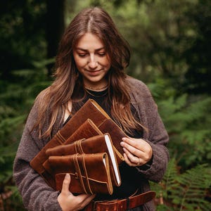 Make Your Own Leather Journal Kit, A6, A5 & A4. DIY Leather Craft ...