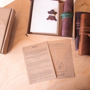 Mystery Make Your Own Leather Journal Kit in A6. DIY Leather Craft ...