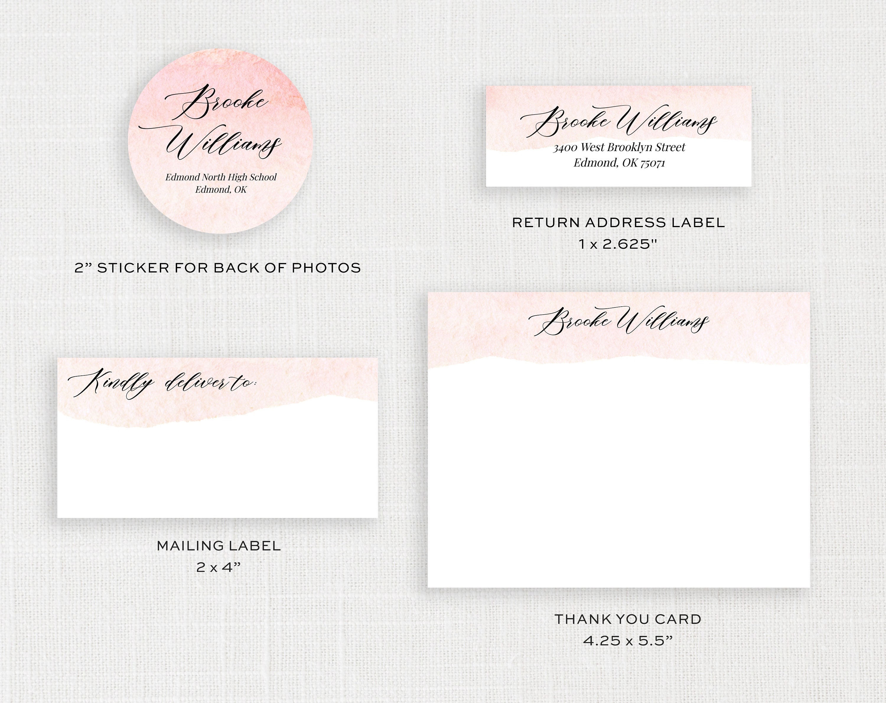 Editable Sorority Packet With Photo Digital Sorority Resume Templates ...