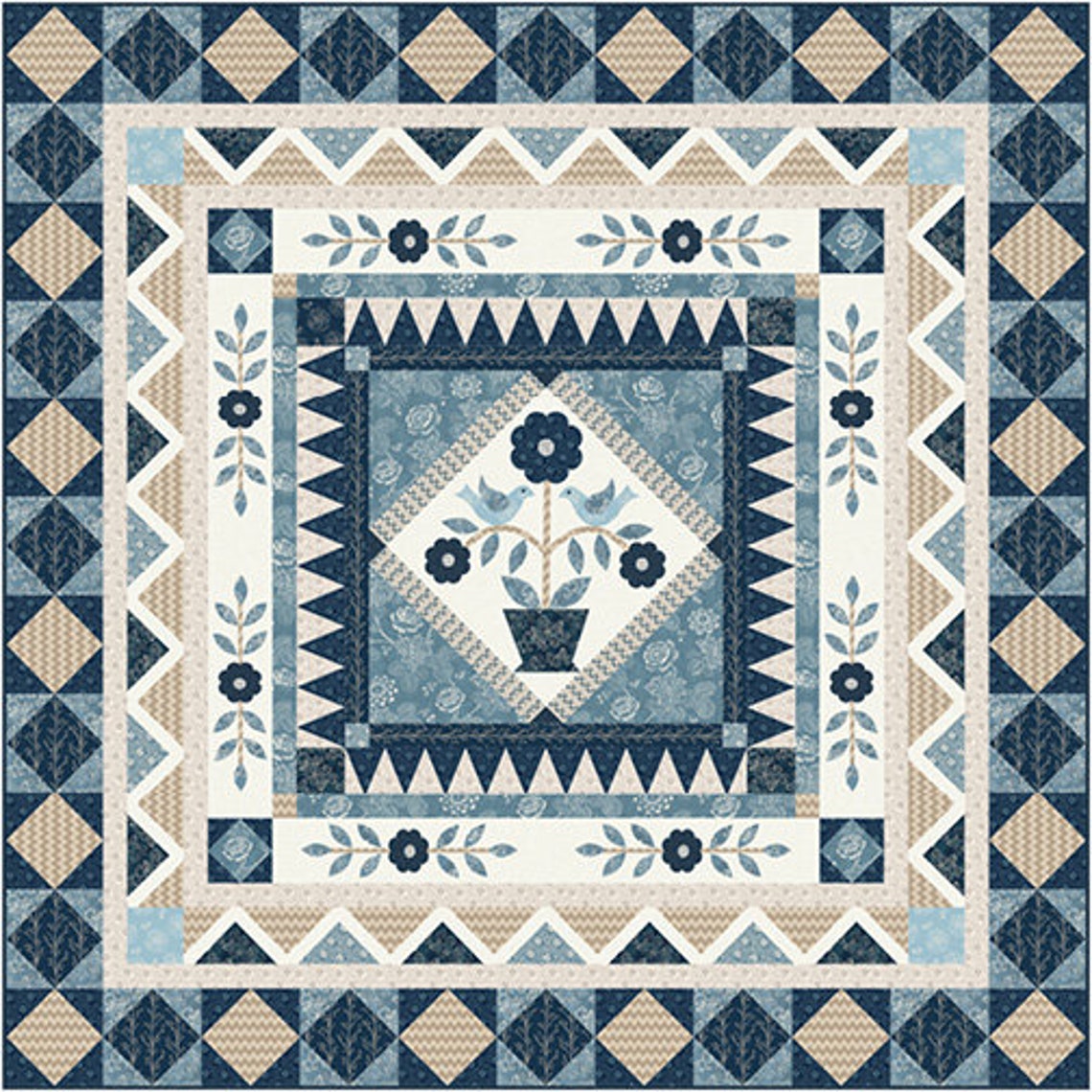 Songbirds Garden Quilt Kit 5200QK-X - Etsy