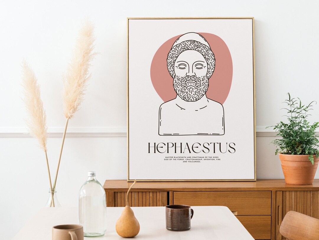Hephaestus Print Ancient Greek Gods Instant Download Greek Mythology 12 ...