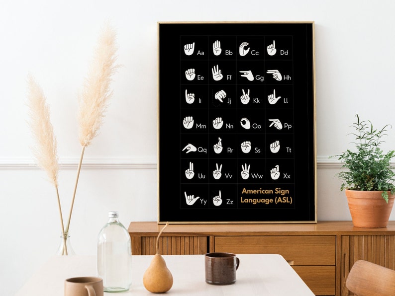 American Sign Language Alphabet Printable Inclusive Sign Language ...