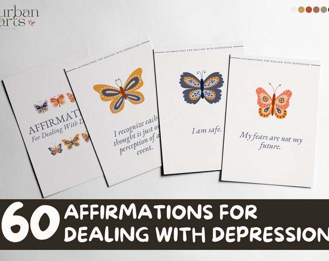 Affirmation Cards for Coping With Anxiety, Stress & Depression ...
