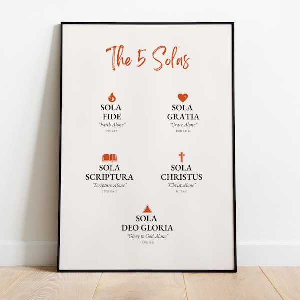 Five Solas - Etsy