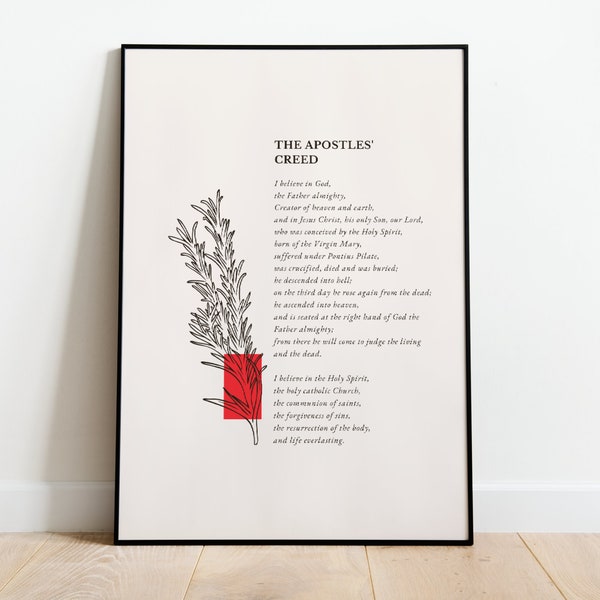 Printable Apostles Creed - Etsy