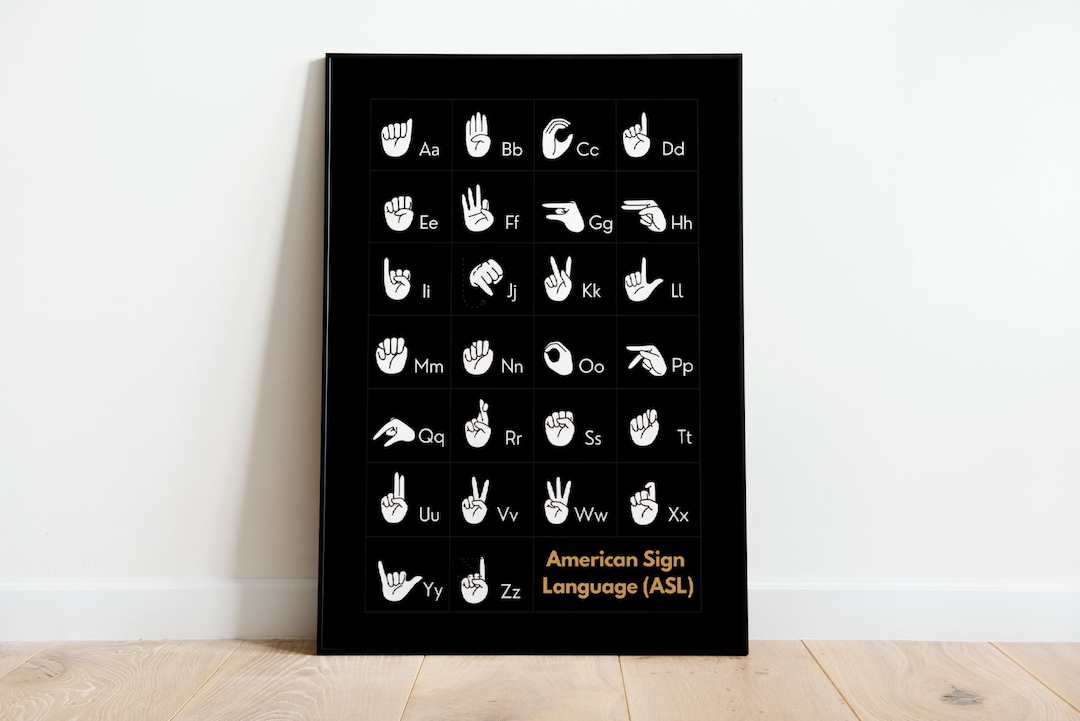 American Sign Language Alphabet Printable Inclusive Sign Language ...