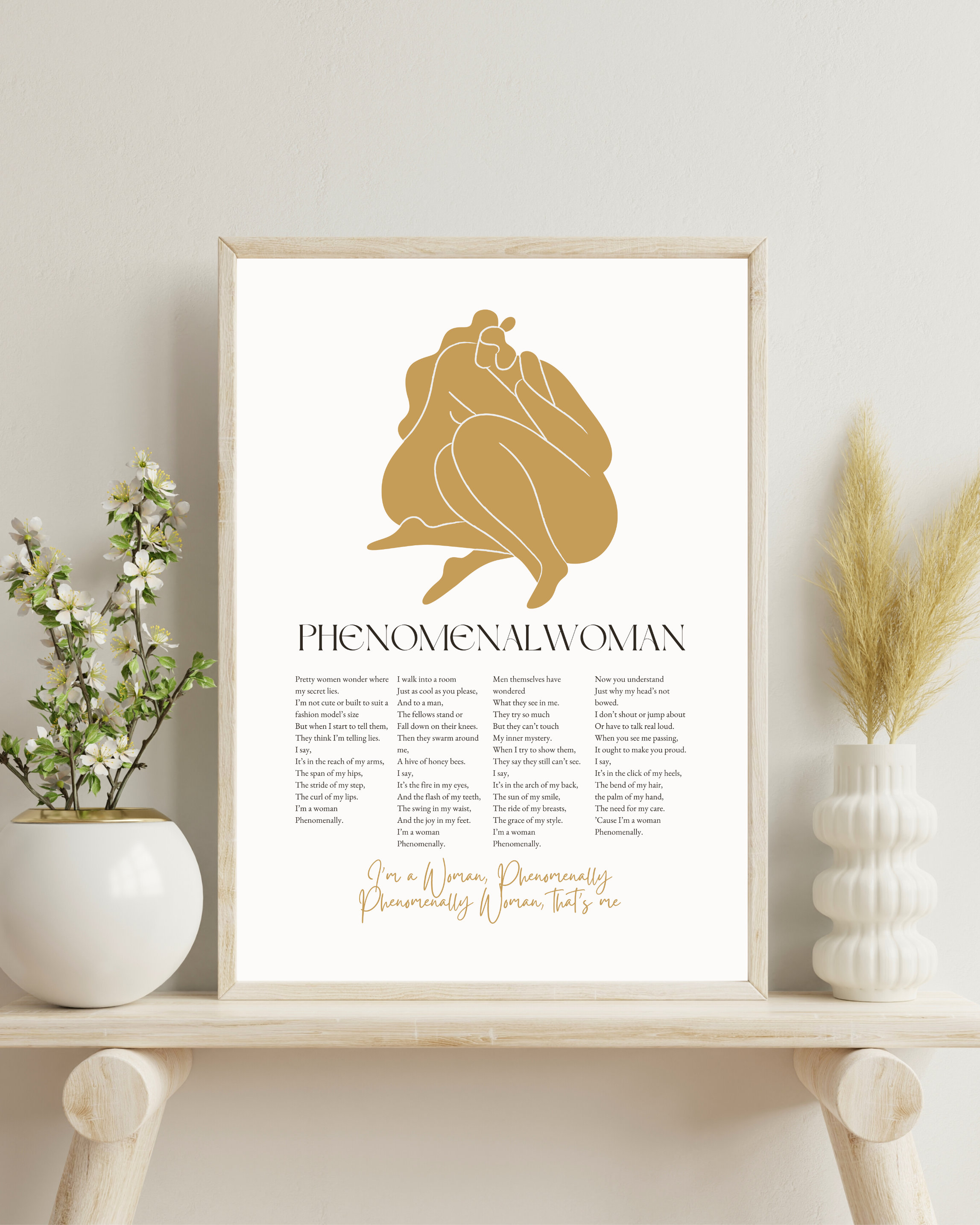 Maya Angelou Phenomenal Woman Poster