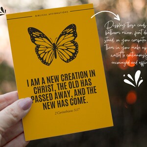 Biblical Affirmation Cards Printable Christian Affirmations - Etsy