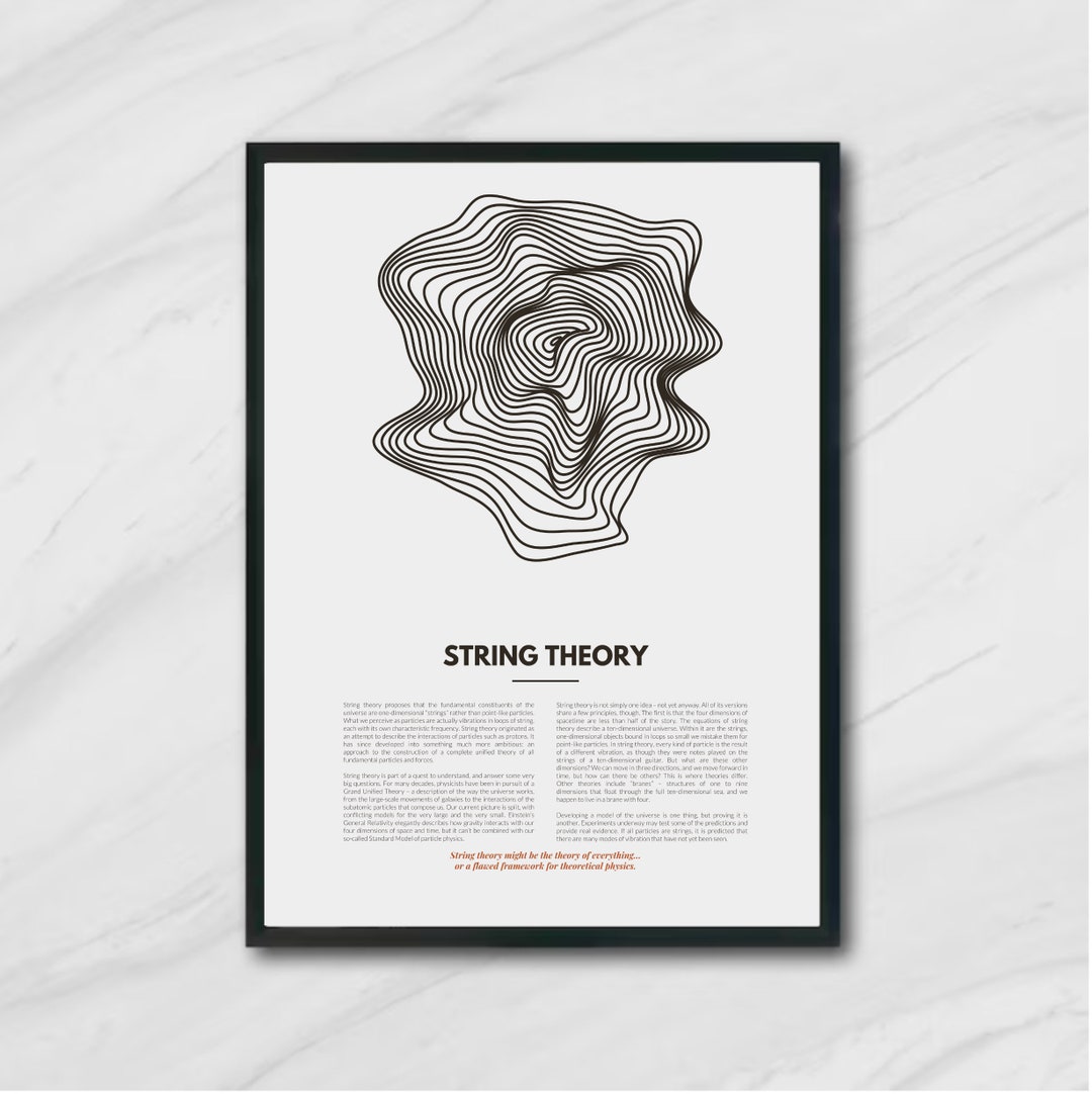 String Theory Printable Wall Art Math Physics Printable Download ...