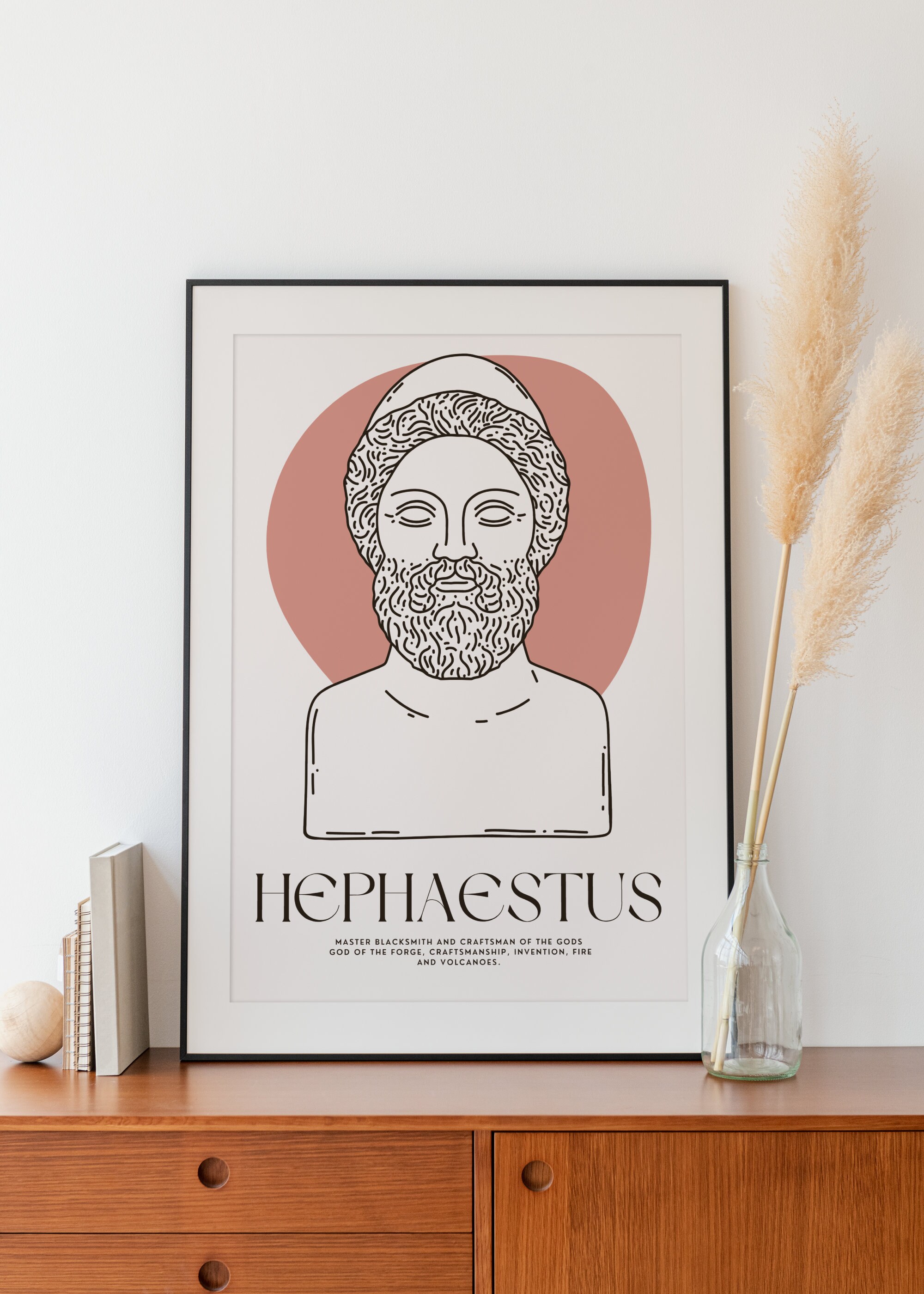 Hephaestus Print Ancient Greek Gods Instant Download Greek Mythology 12 ...