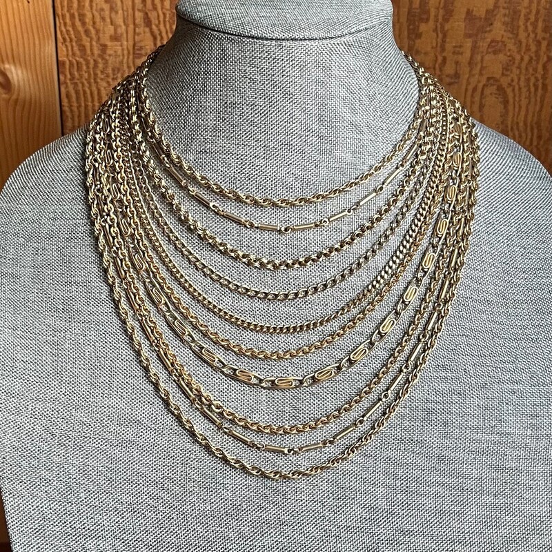 Multi Chain Necklace - Etsy