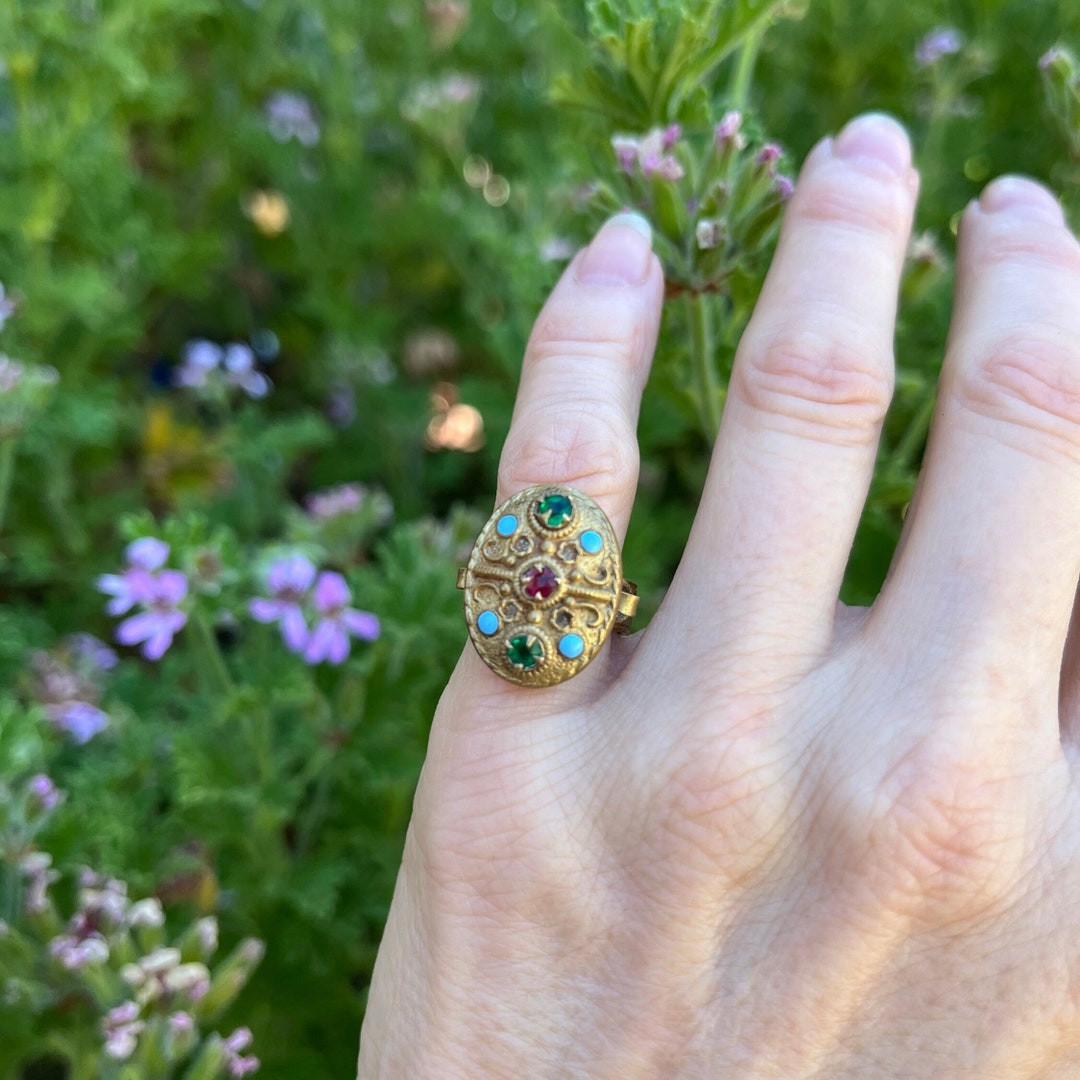 Vintage/antique Small Ring 1920s/30s Etruscan Revival NEMCO Marked ...
