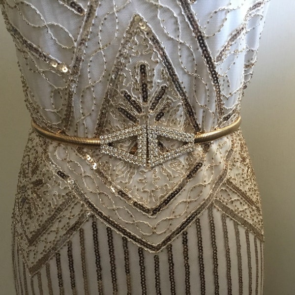 Rhinestone Belt - Etsy