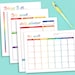 Planner Printable & Digital – Rainbow Daily and Weekly Planner Pages ...