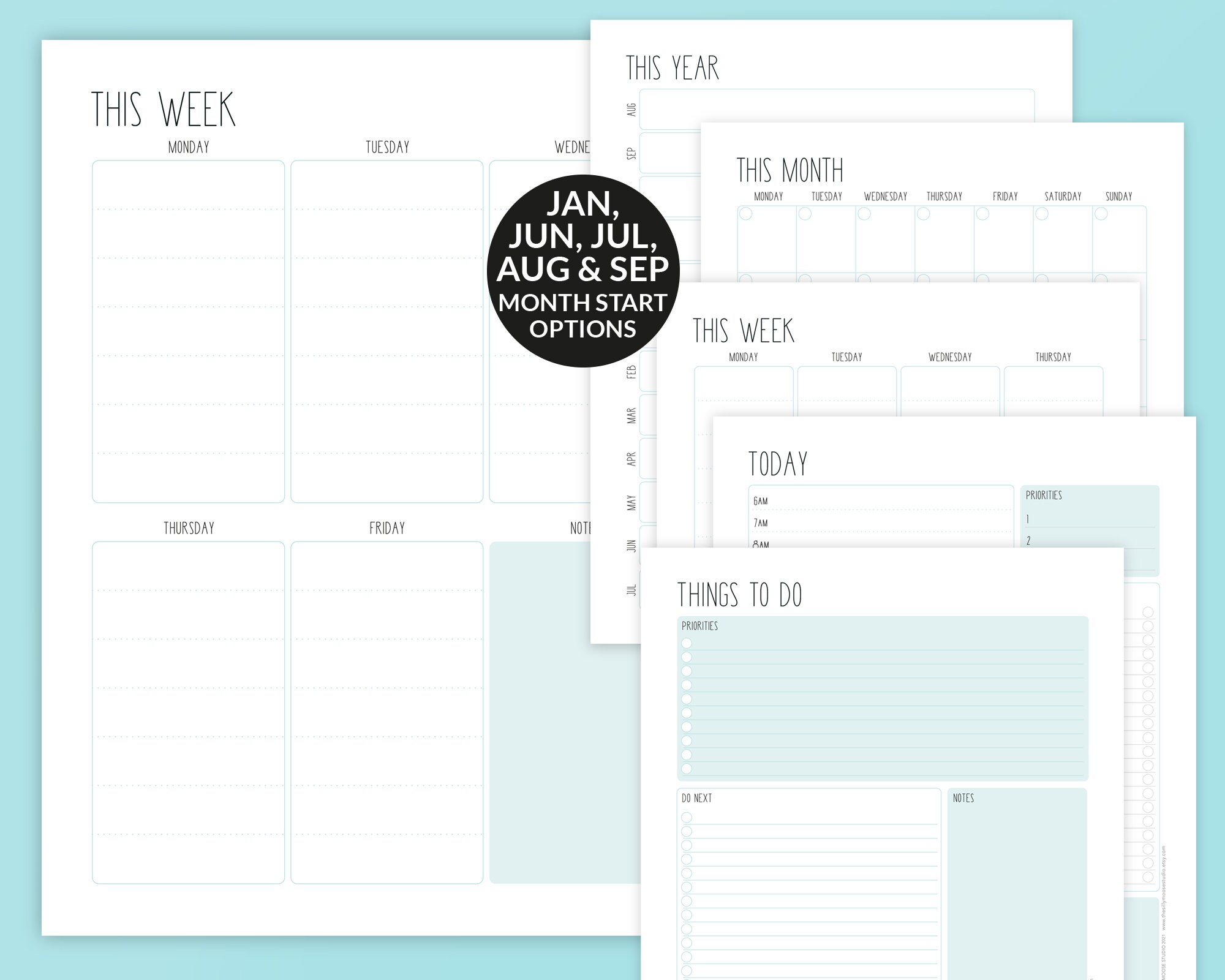 Student Planner Printable / Digital Kit School & College - Etsy