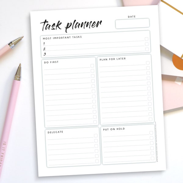Prioritization Task List Etsy