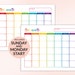 Planner Printable & Digital – Rainbow Daily and Weekly Planner Pages ...